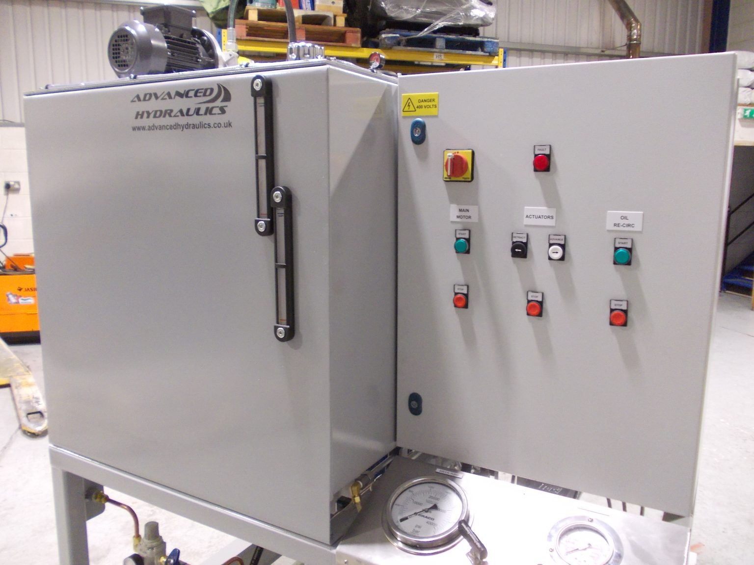 High pressure hydraulic test rig - Advanced Hydraulics